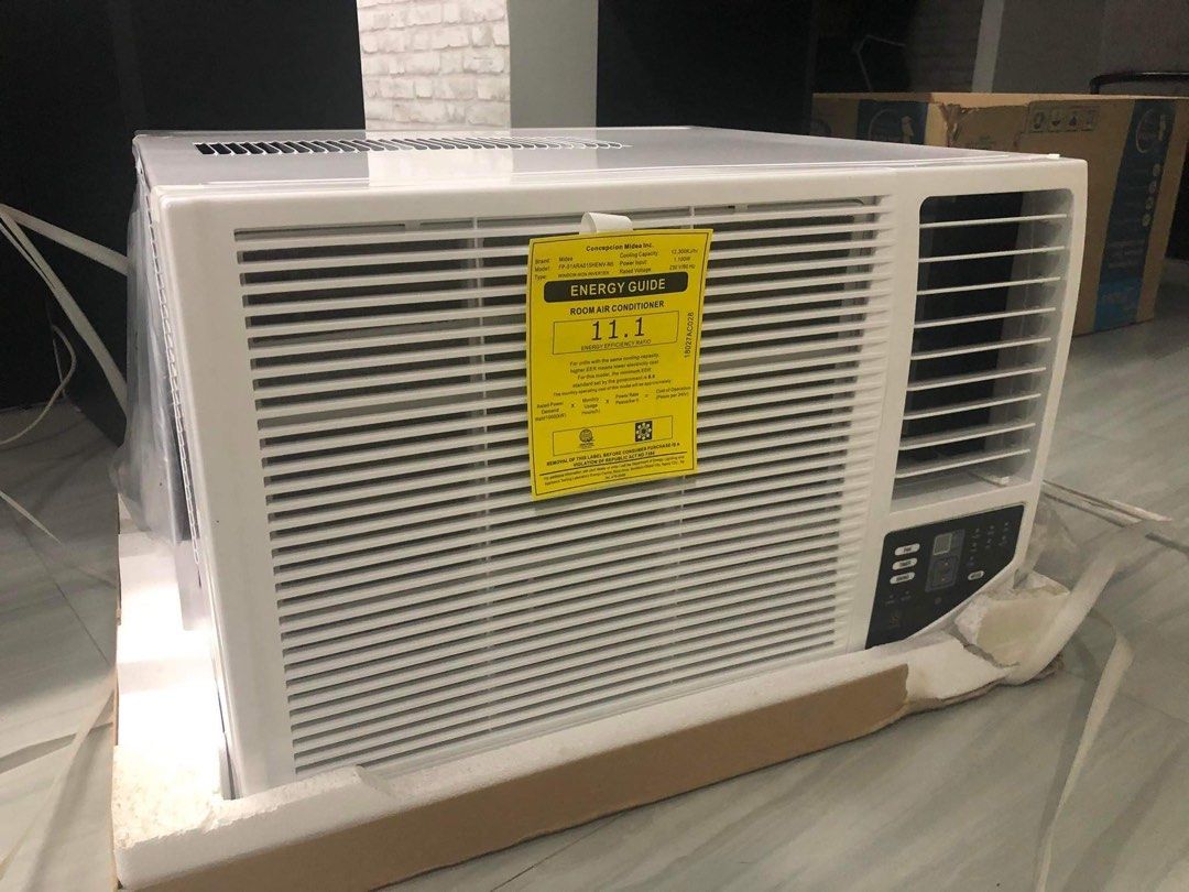 Midea 1.5HP non inverter aircon w/ remote, TV & Home Appliances, Air ...