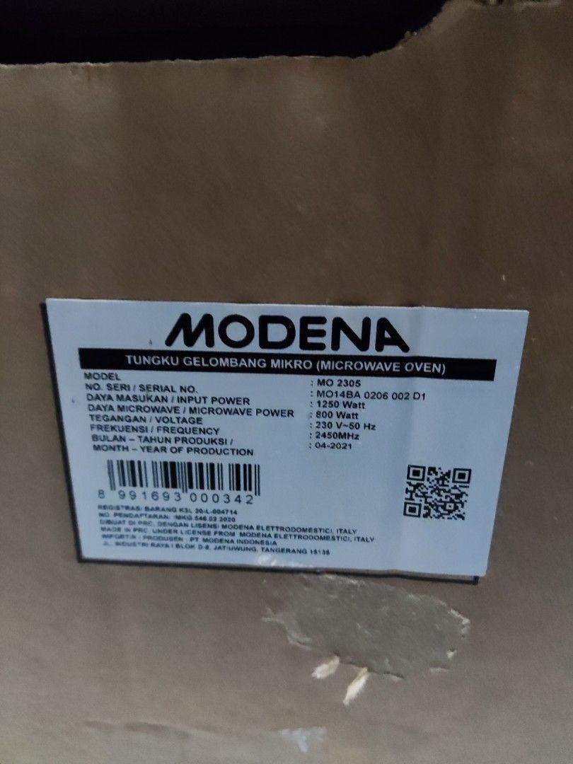 Modena Microwave Oven Agiato MO 2305, Kitchen & Appliances di Carousell