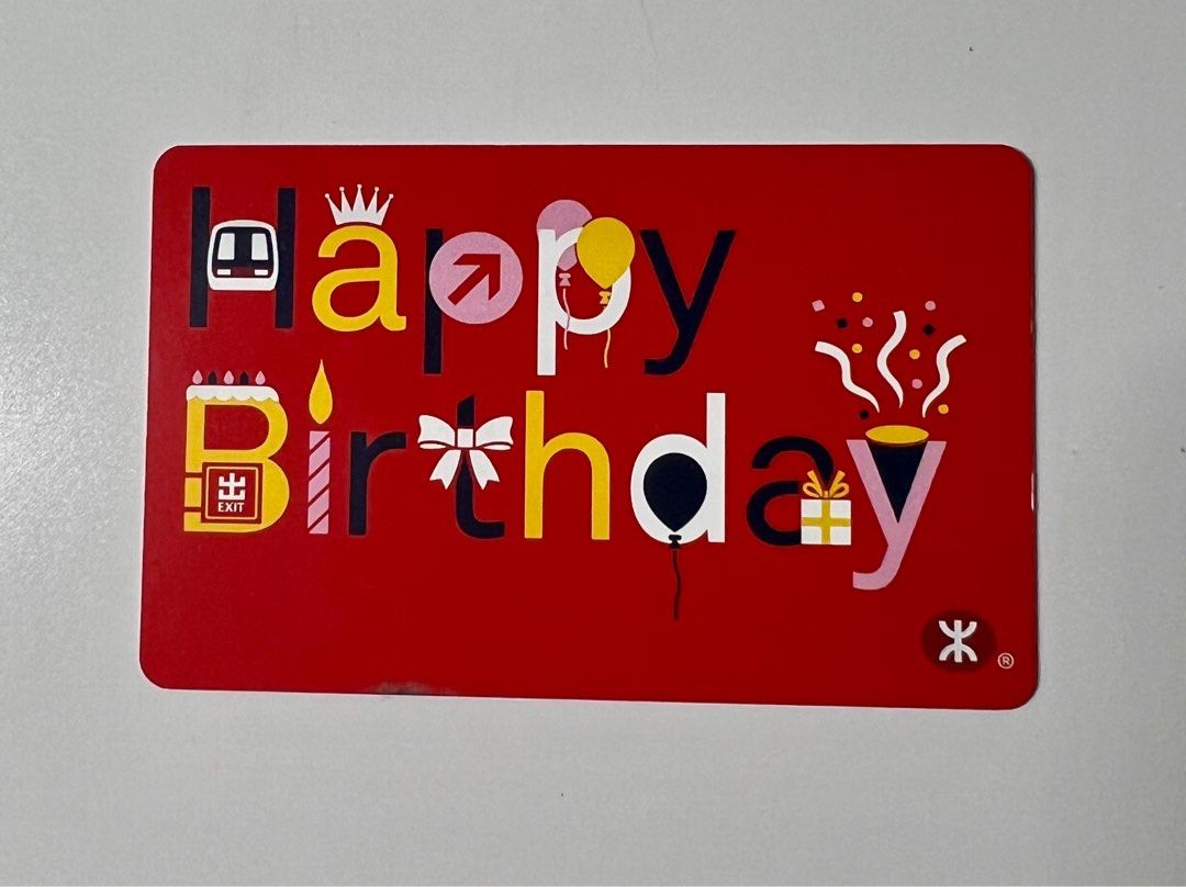 MTR Happy Birthday 紀念車票, 門票＆禮券, 本地景點門票及交通 - Carousell