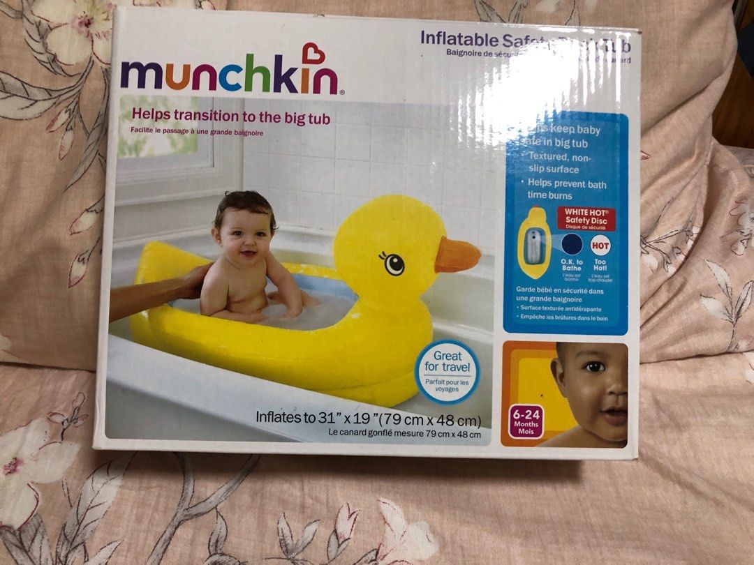 Munchkin inflatable Safety Duck Tub, Babies & Kids, Bathing & Changing ...