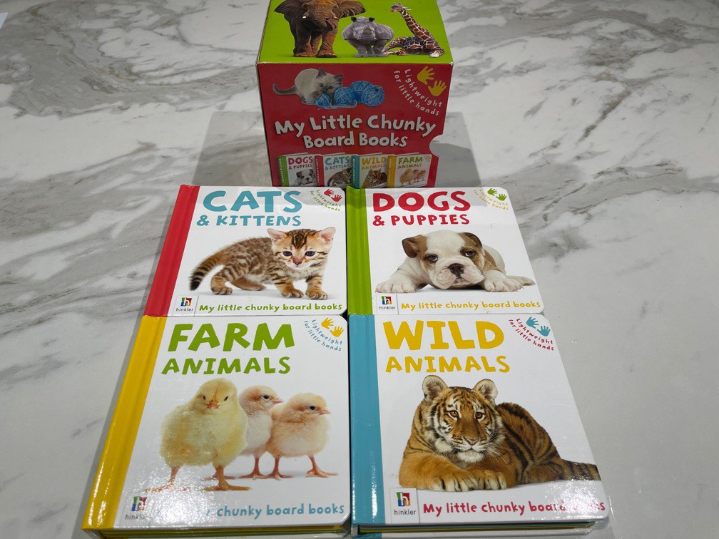 Hinkler My Little Chunky Board Books - Cats & Kittens, Dogs & Puppies ...