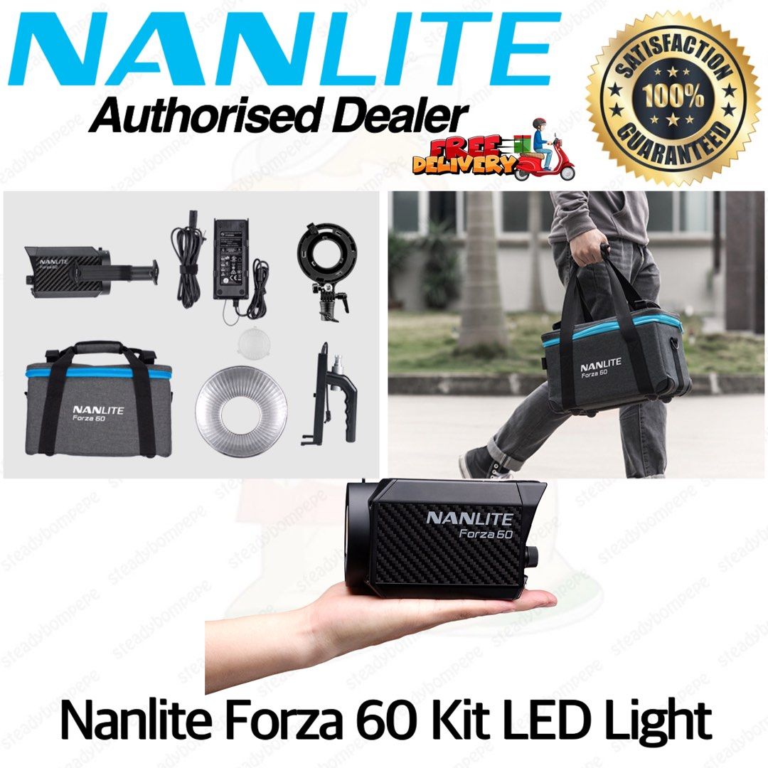 Nanlite Forza 60 Daylight LED Monolight Kit, Photography, Photography ...