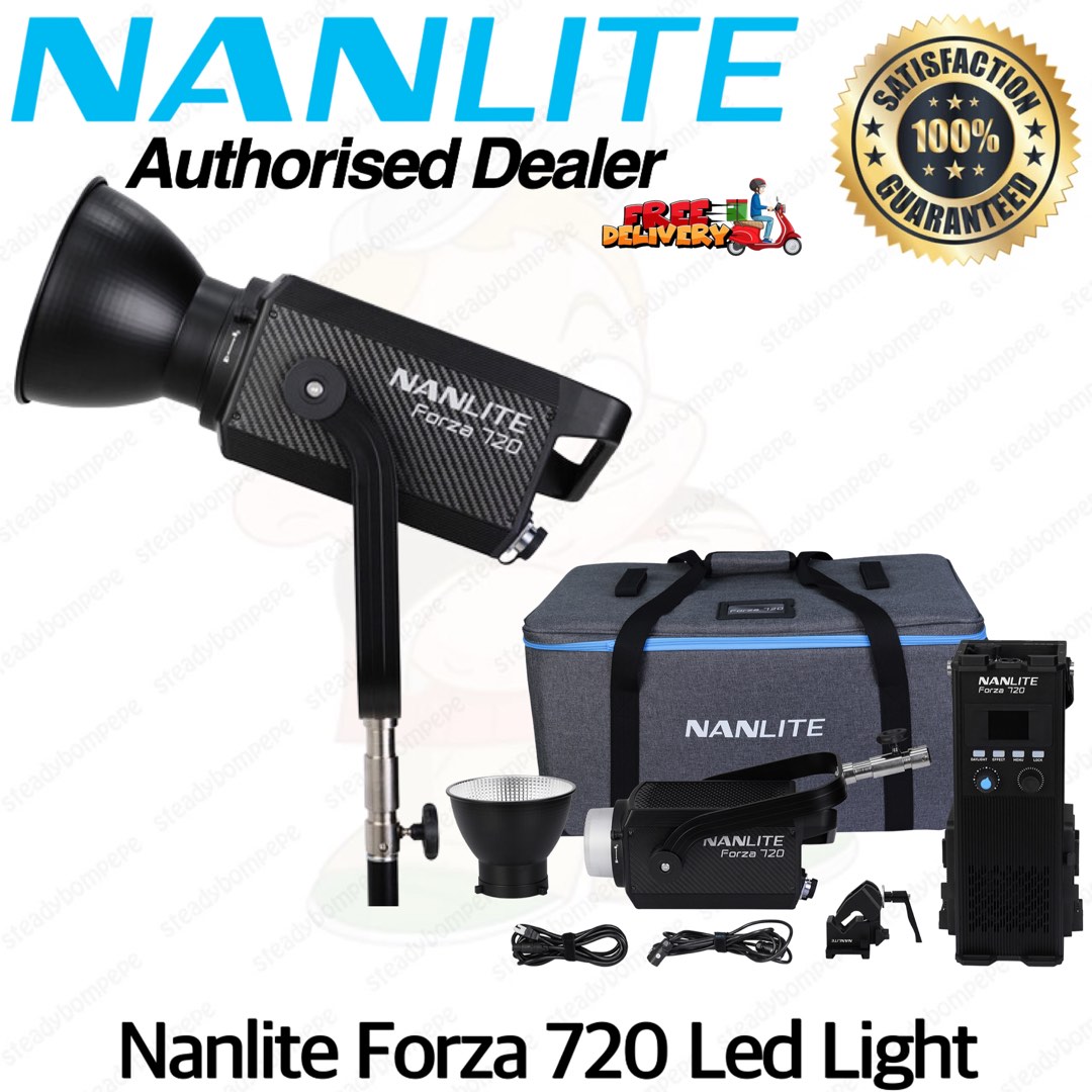 Nanlite Forza 720 Daylight LED Monolight with Carry Bag, Photography, Photography Accessories ...