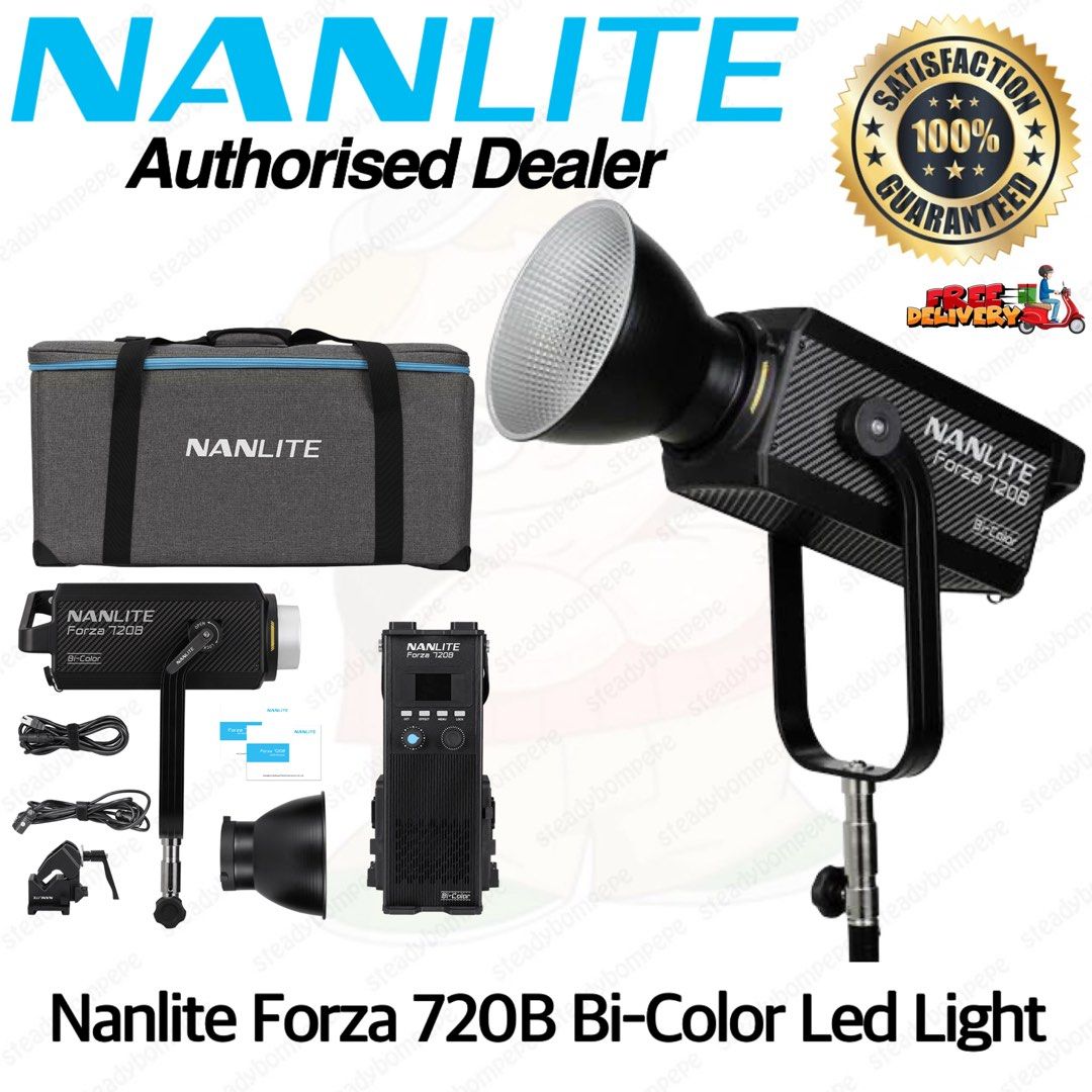 Nanlite Forza 720B Bi-Color LED Monolight with Carry Bag, Photography ...