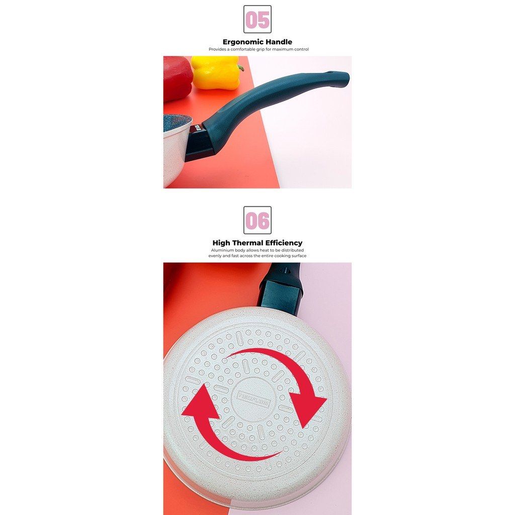 Neoflam Reverse Frypan 20cm, Furniture & Home Living, Kitchenware & Tableware, Cookware ...