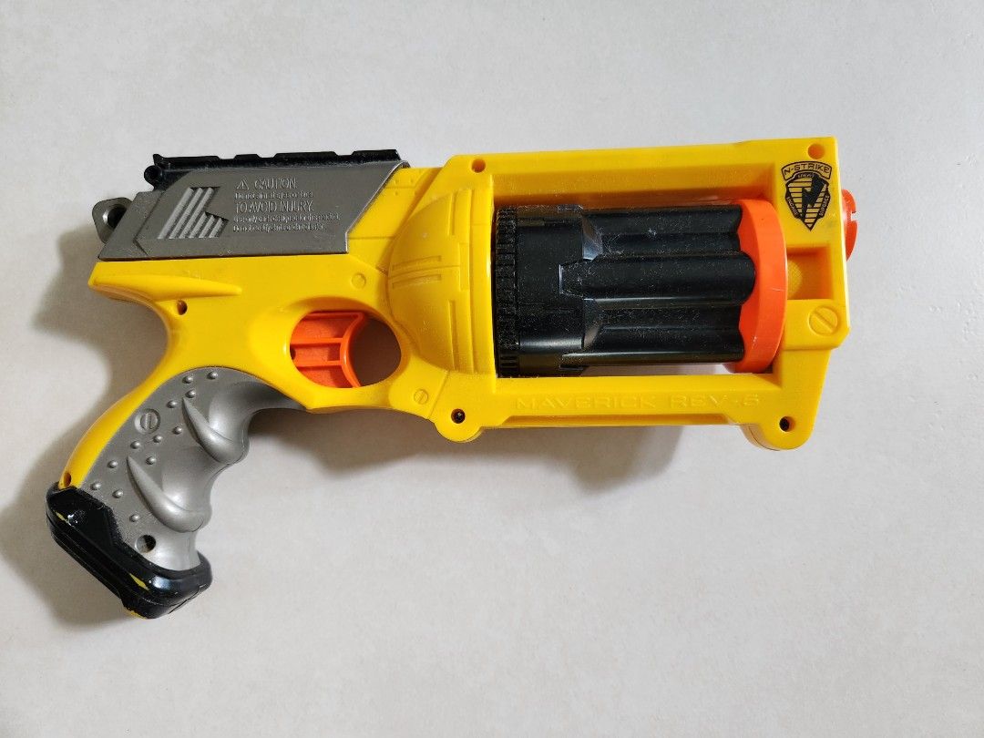 Nerf N-strike Maverick Rev-6 Dart Gun Blaster, Hobbies & Toys, Toys ...