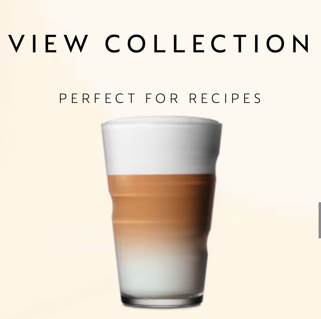 Nespresso View Receipe Glass 350ml, Furniture & Home Living ...