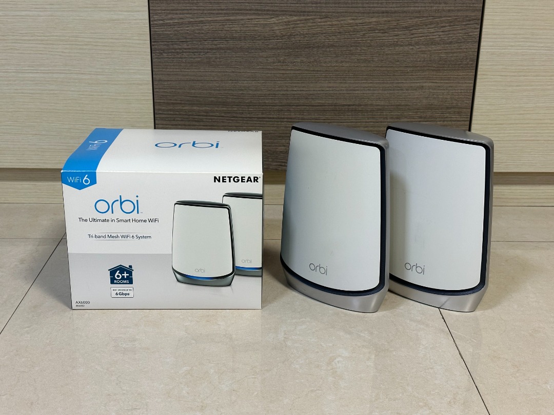 NETGEAR RBK852 Orbi AX6000 Tri-band Mesh WiFi 6 System, Computers ...