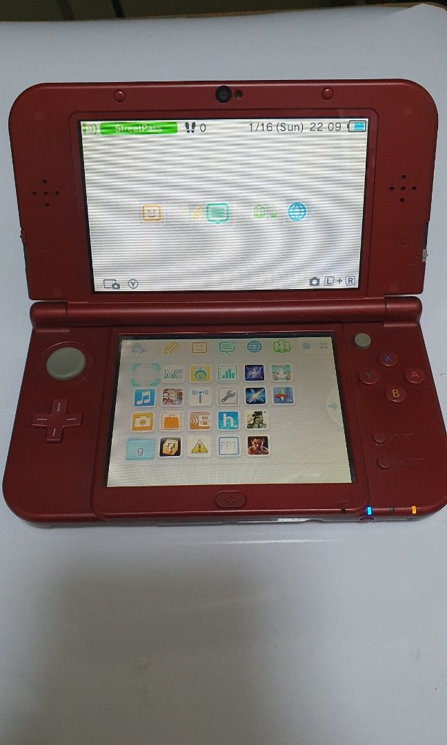New Nintendo 3ds Crimson Red, Video Gaming, Video Games, Nintendo on ...