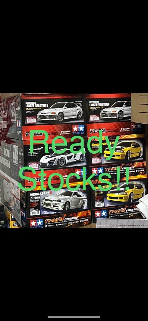 NEW READY STOCKS!! Tamiya Body and Kits Arrived - Bodyshells and TT02 / TT02D kits - Brand new ...