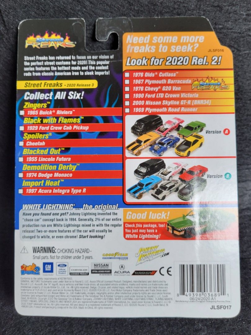 NEW USA Card Johnny Lightning Street Freaks BLACKED OUT Release 3 ...