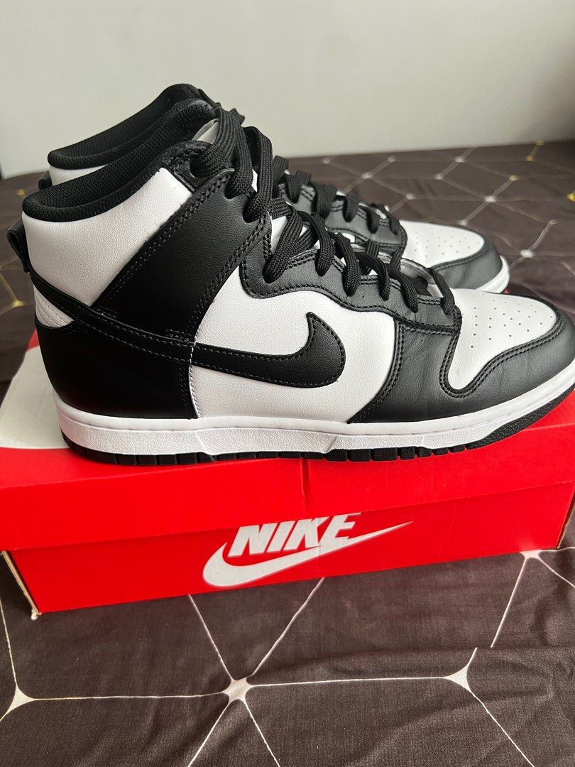 Nike Panda Dunk High, Men's Fashion, Footwear, Sneakers on Carousell