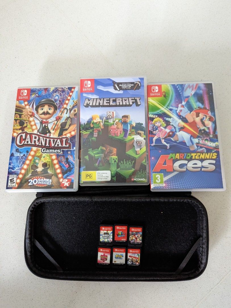 Nintendo switch game Mario kart 8 Mario Odyssey Mario party Pokemon ...