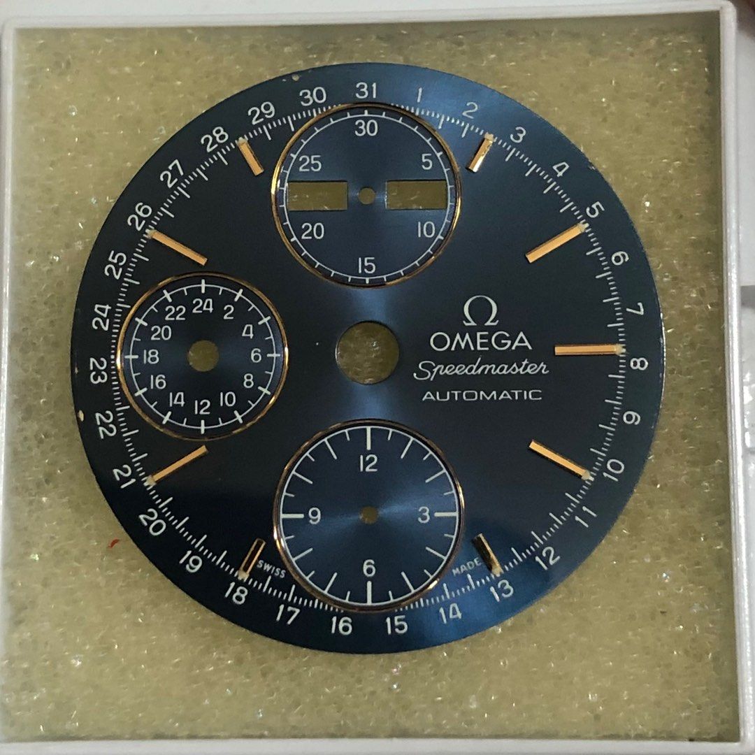 Omega Speedmaster Triple Date Blue Dial /Parts, Men's Fashion, Watches ...