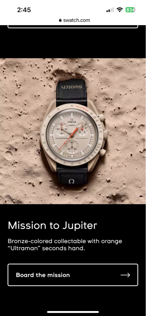 Omega x Swatch Moonwatch Jupiter, Luxury, Watches on Carousell