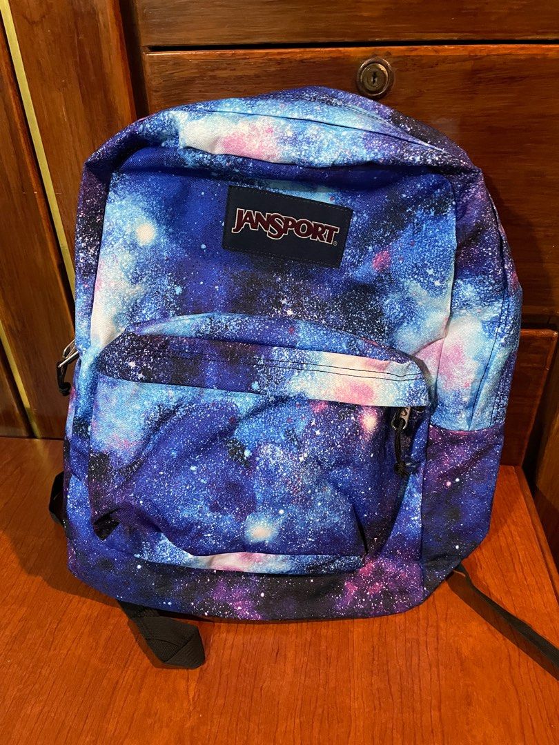 Original Jansport backpack galaxy blue, Women's Fashion, Bags & Wallets ...