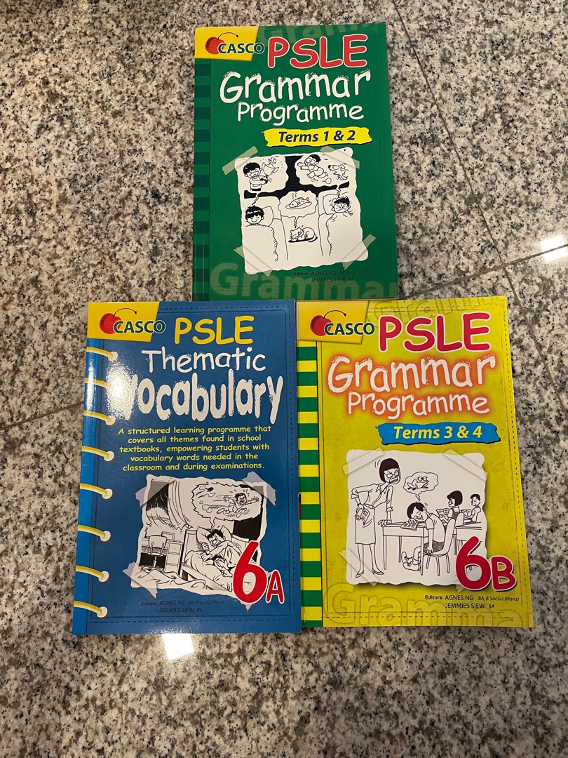 P6 PSLE GRAMMAR, VOCABULARY ASSESSMENT BOOKS, Hobbies & Toys, Books ...