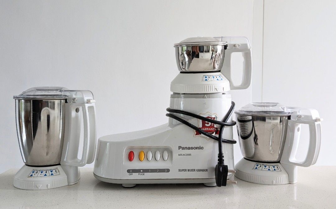 Panasonic MX-AC300S 550W 3-jar Mixer grinder, TV & Home Appliances ...