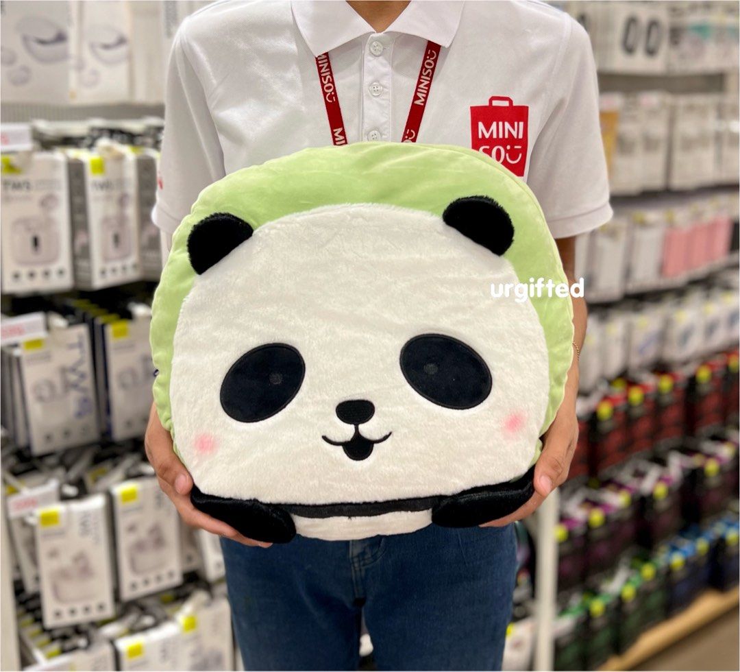 Panda Pillow by Miniso on Carousell
