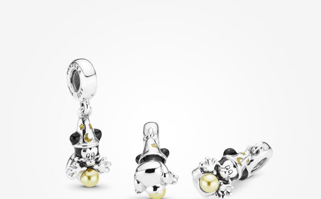 Pandora Disney Fantasia Sorcerer Mickey Mouse Dangle Charm, Women's ...