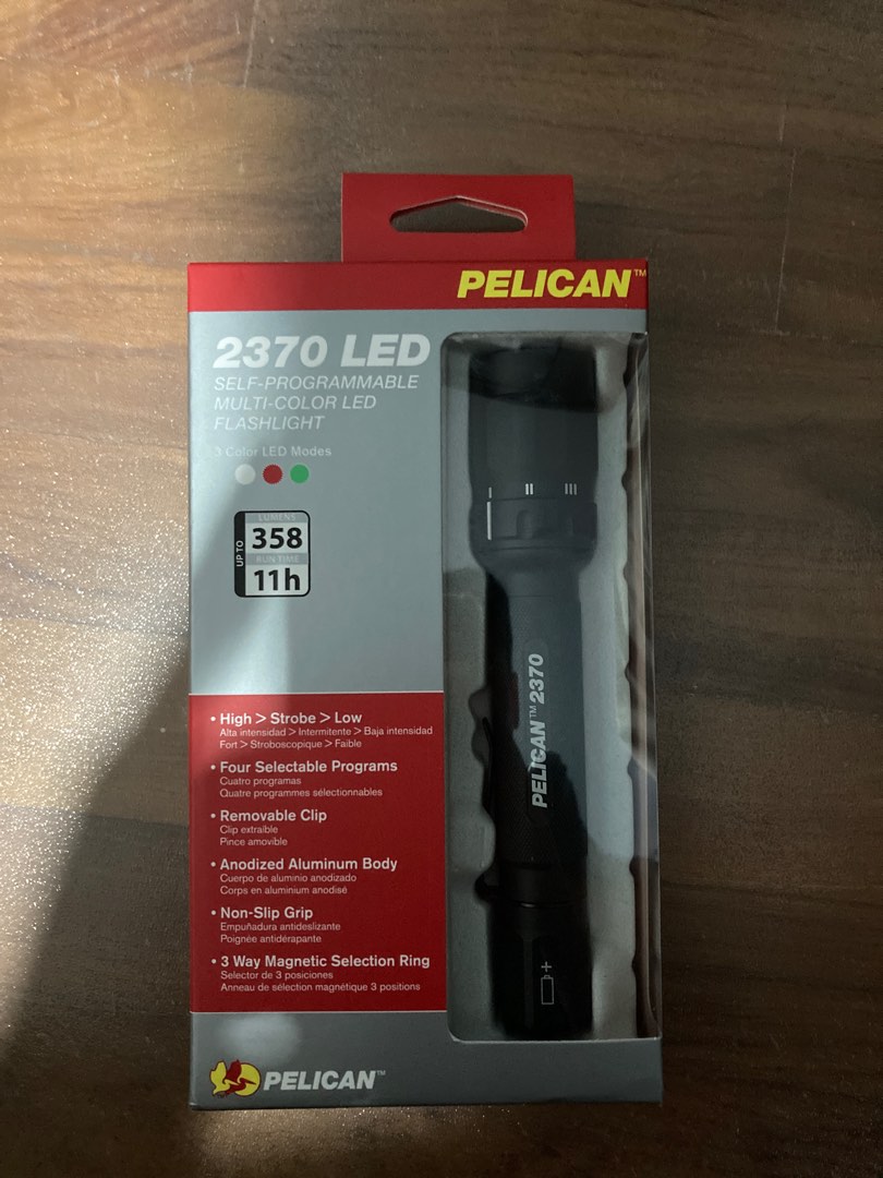 Pelican 2370 LED Flashlight Red Green tactical pilot aviator flashlight ...