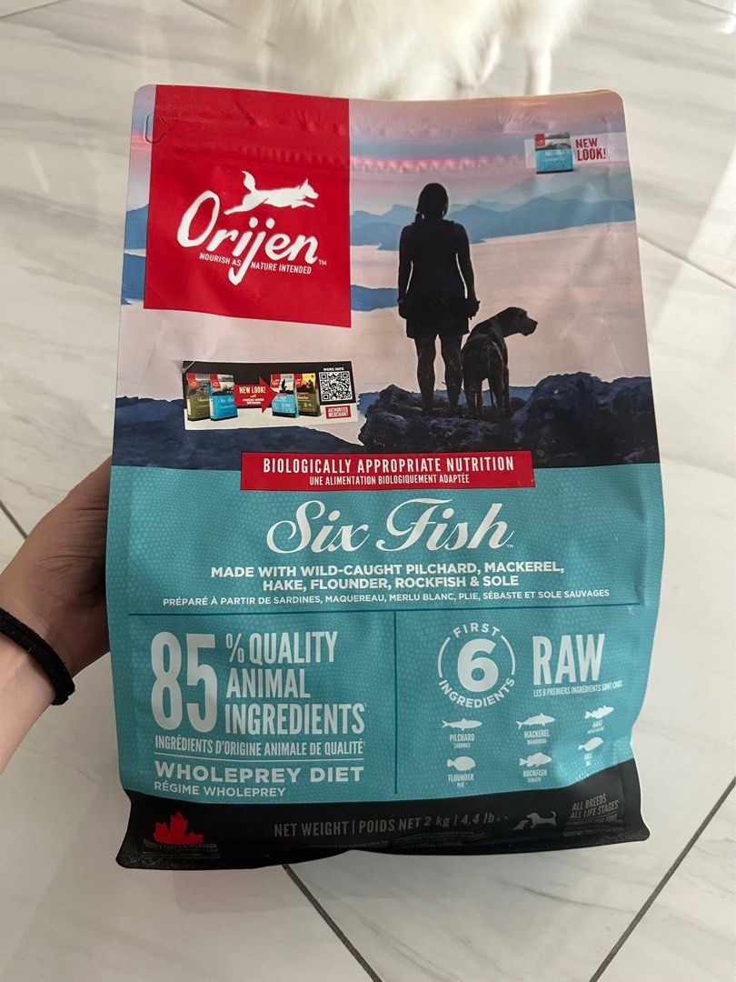 Pet food - Orijen Six Fish for Dog 2kg, Pet Supplies, Pet Food on Carousell