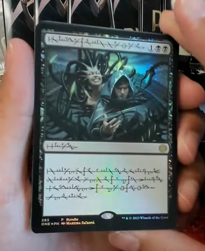 Phyrexian Arena Foil Promo (Phyrexian text) from compleat bundle MTG ...