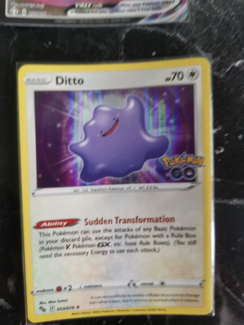 Pokemon card Ditto set, Hobbies & Toys, Toys & Games on Carousell