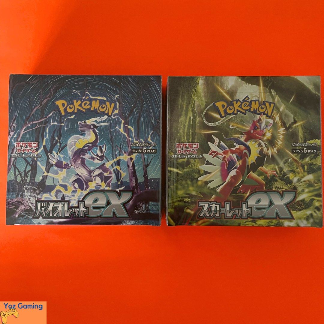 Pokemon Japanese TCG Scarlet ex and Violet ex Booster Box, Hobbies ...