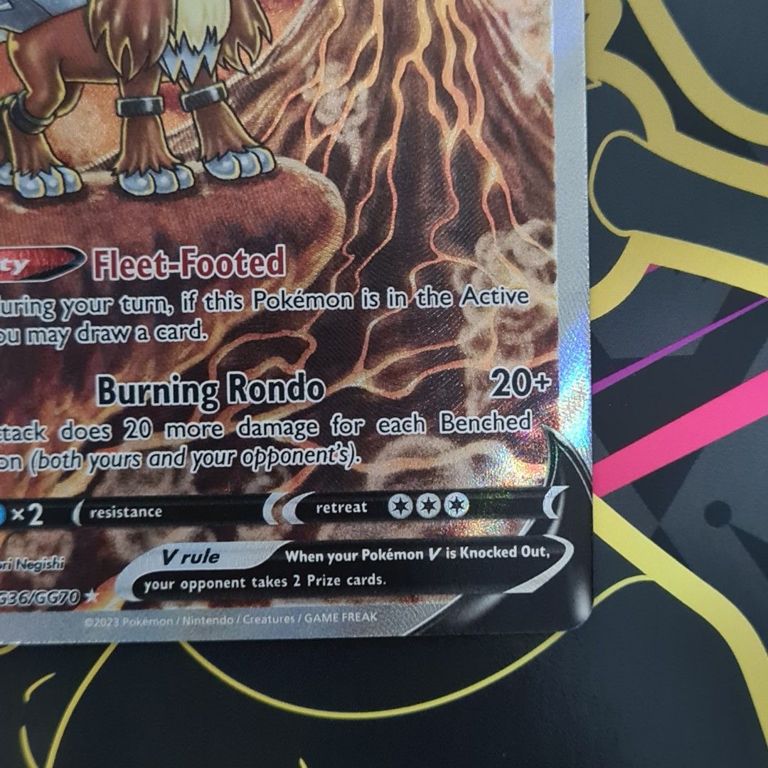 Pokemon TCG Crown Zenith Entei V Galarian Gallery GG, Hobbies & Toys ...