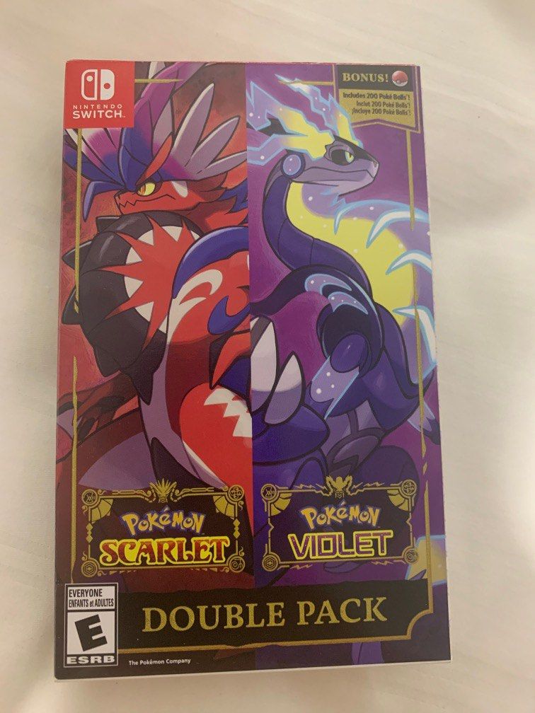 Double pokemon pack - violet and scarlet, Video Gaming, Video Games ...