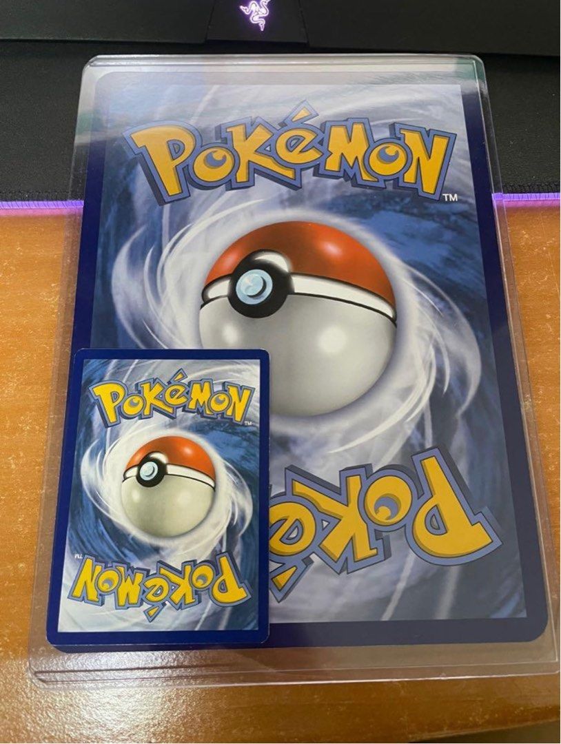 Pokémon trading card jumbo toploader, Hobbies & Toys, Toys & Games on ...