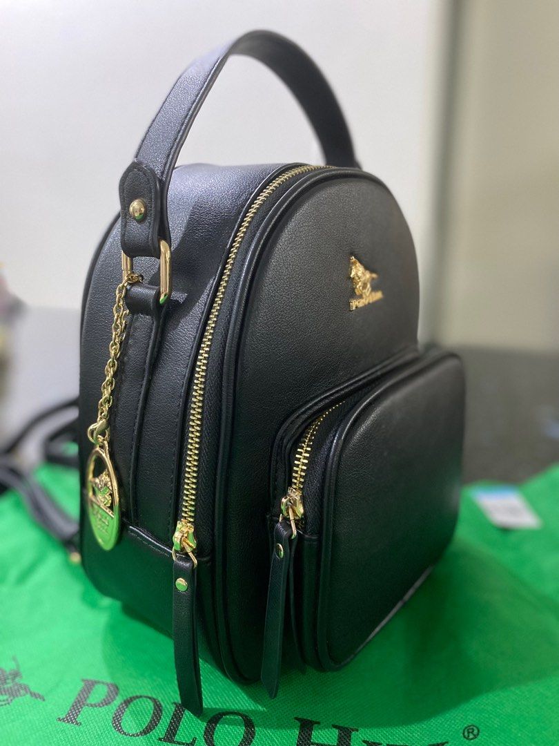 Polo Hill Mini Backpack Black, Women's Fashion, Bags & Wallets ...