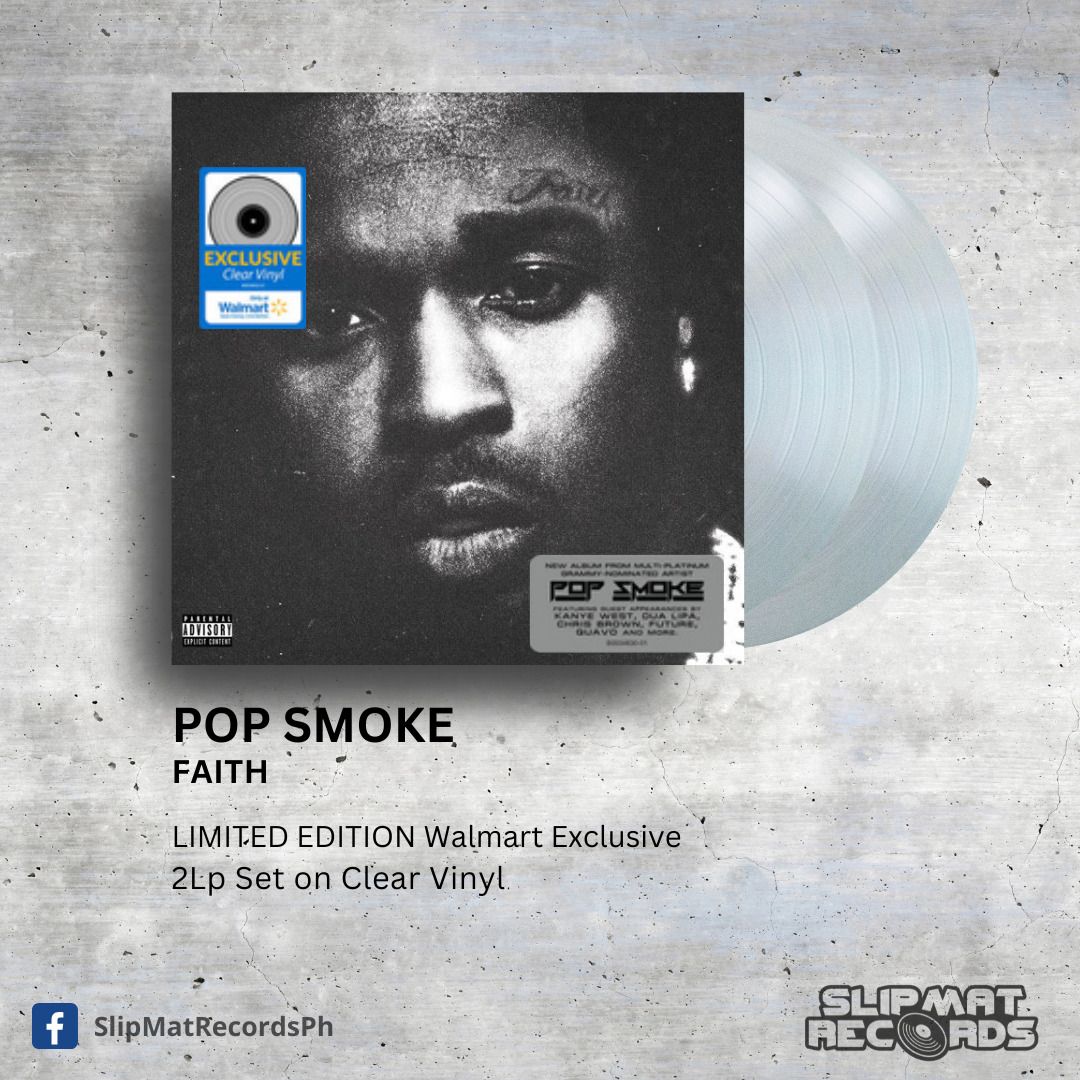 Pop Smoke - Faith [LIMITED EDITION Walmart Exclusive on Clear Vinyl ...