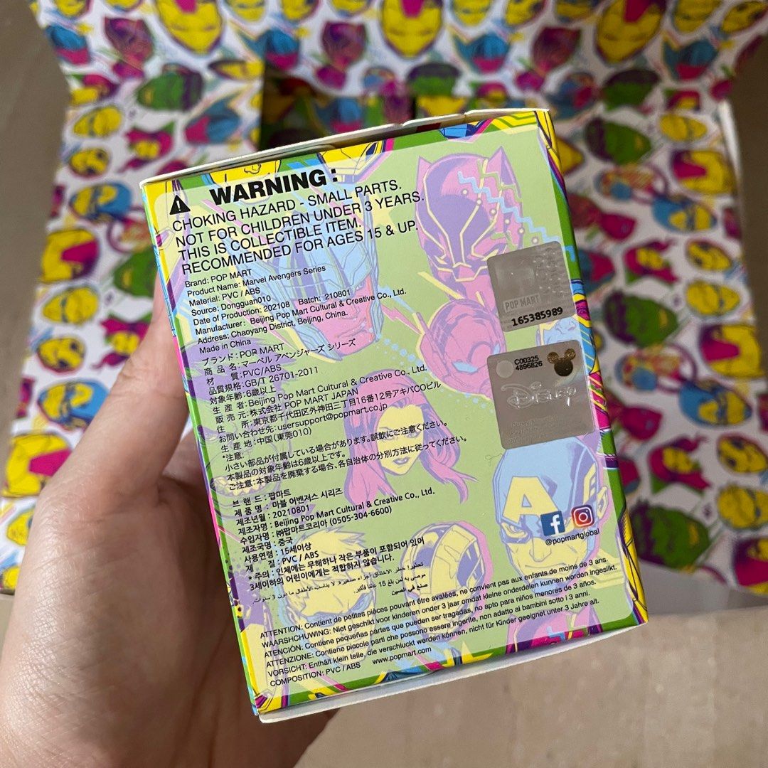 POPMART MARVEL AVENGERS INDIVIDUAL BLIND BOX, Hobbies & Toys, Toys ...