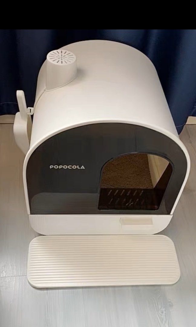 POPOCOLA Aesthetic House Cat Litter Box, Pet Supplies, Homes & Other ...