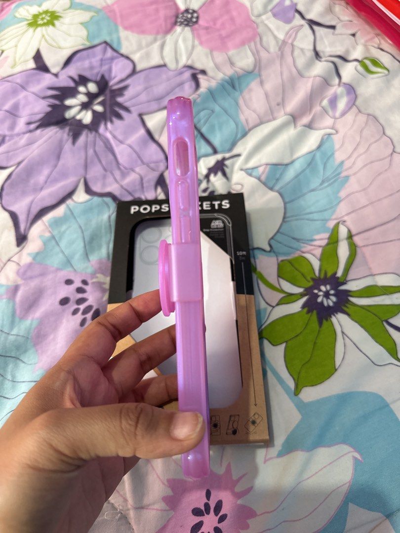 Popsocket: Iphone 14 Pro Max Purple Case on Carousell