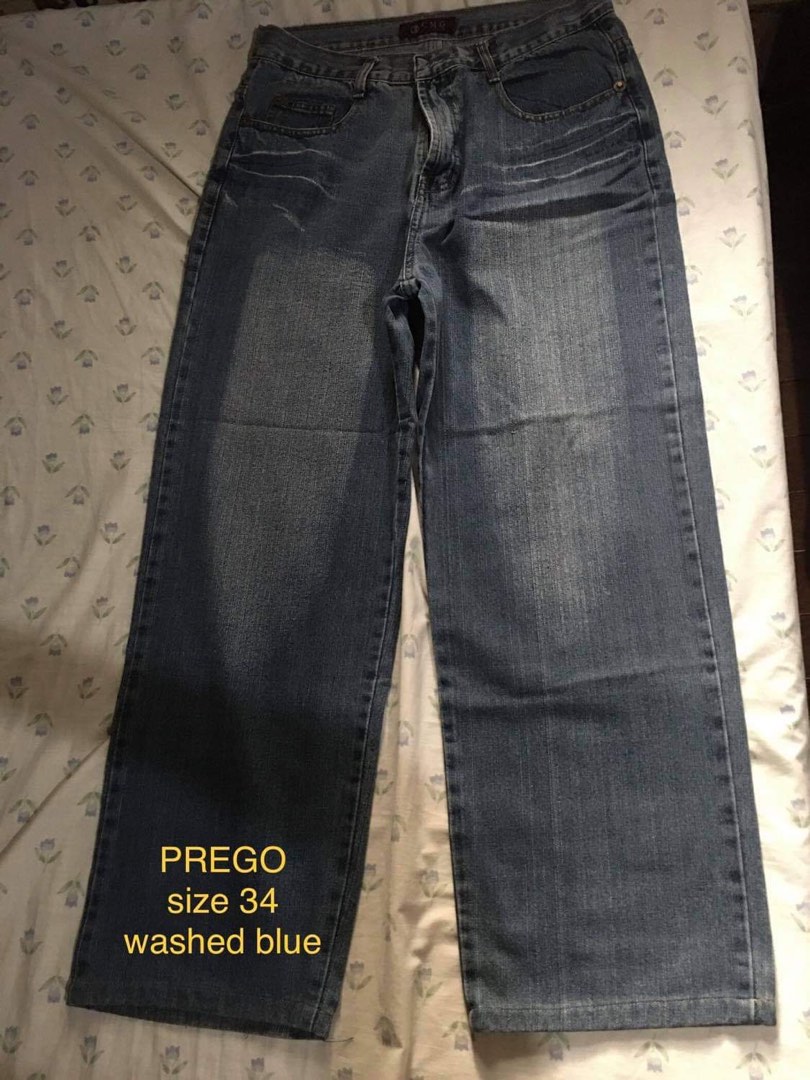 PREGO Washed Blue Jeans on Carousell