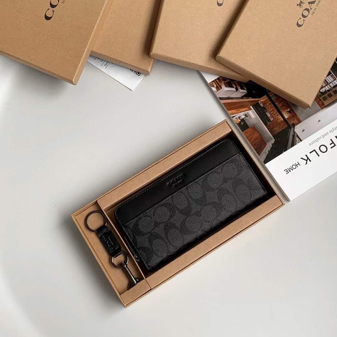 (Preorder & fixed $) Coach long Wallet, Luxury, Bags & Wallets on Carousell