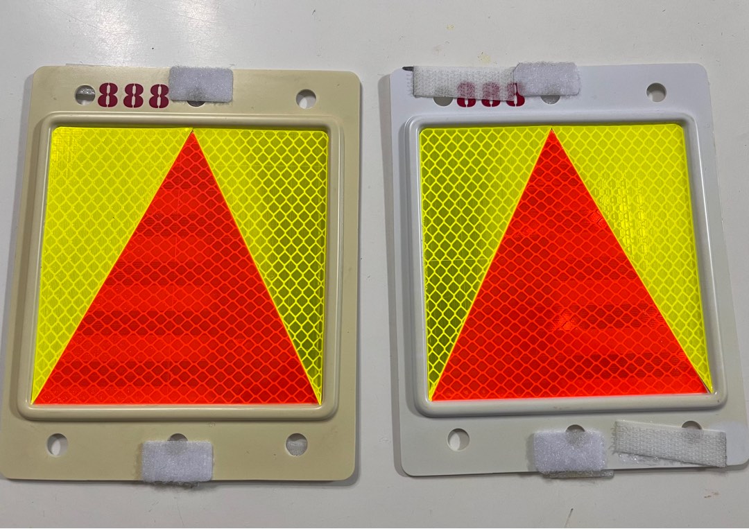 Probation plate -Triangle symbol for car with welgrow sticker, Car ...