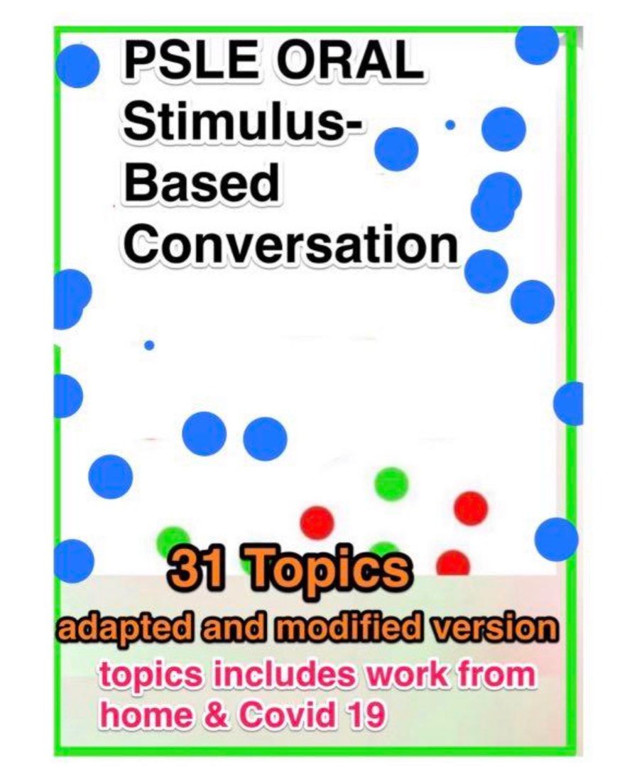 PSLE ORAL STRATEGIES & CONVERSATION TOPICS, Hobbies & Toys, Books ...