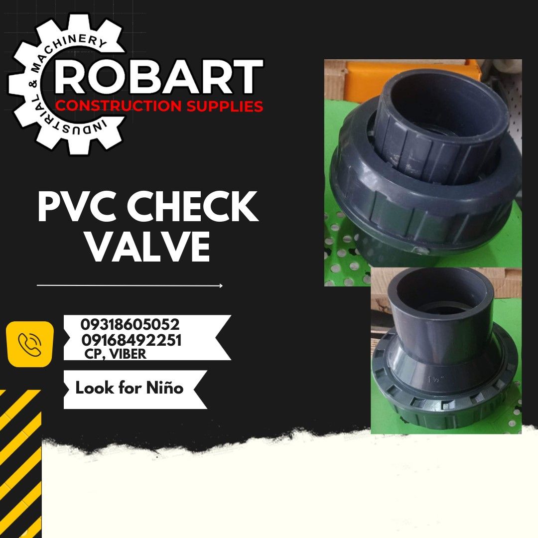 PVC CHECK VALVE, Commercial & Industrial, Construction Tools ...