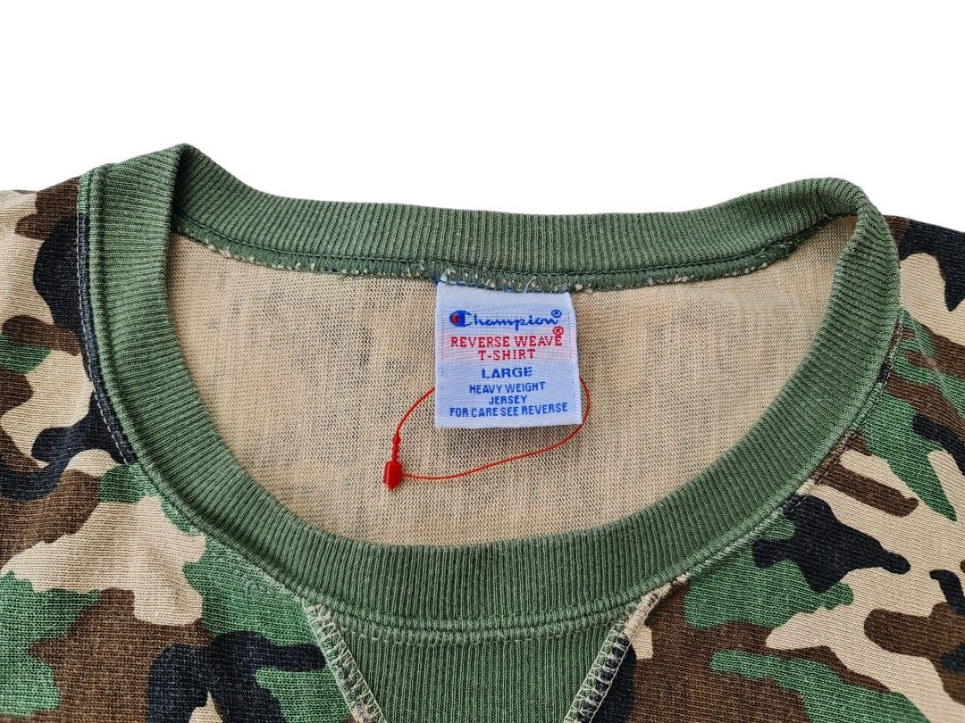 RARE ARMY CAMO CHAMPION REVERSE WEAVE, Men's Fashion, Tops & Sets ...