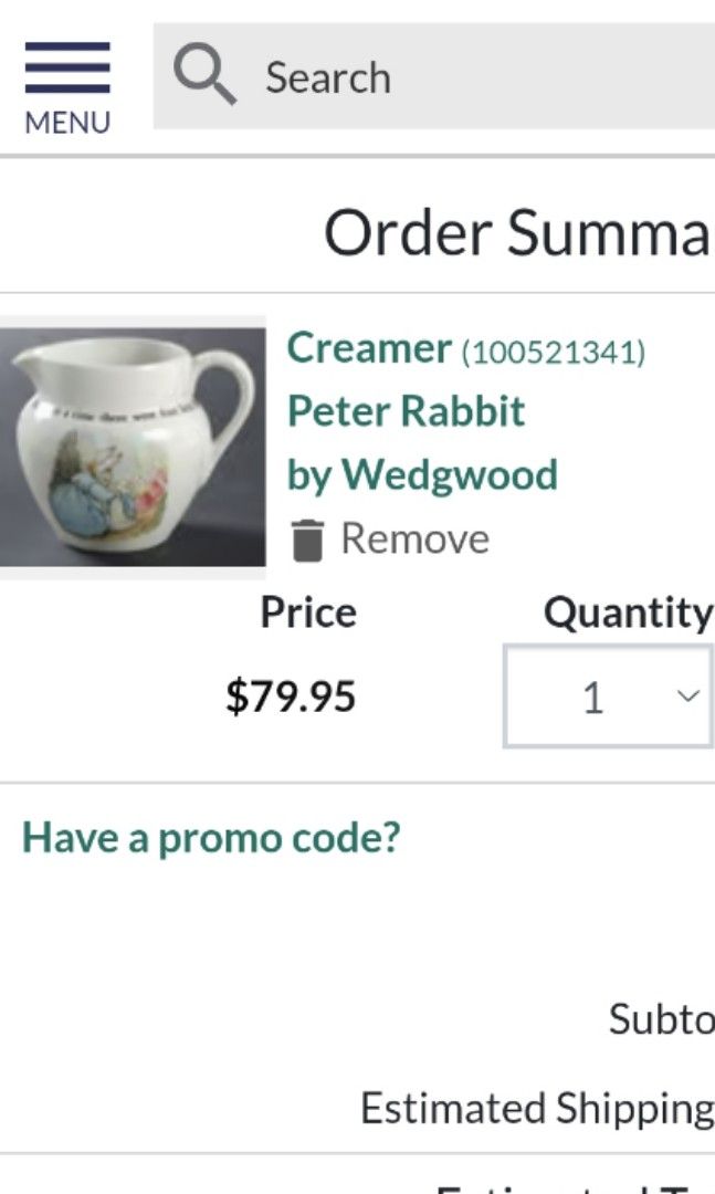 Rare Peter Rabbit milk jug by Wedgwood, Hobbies & Toys, Memorabilia ...