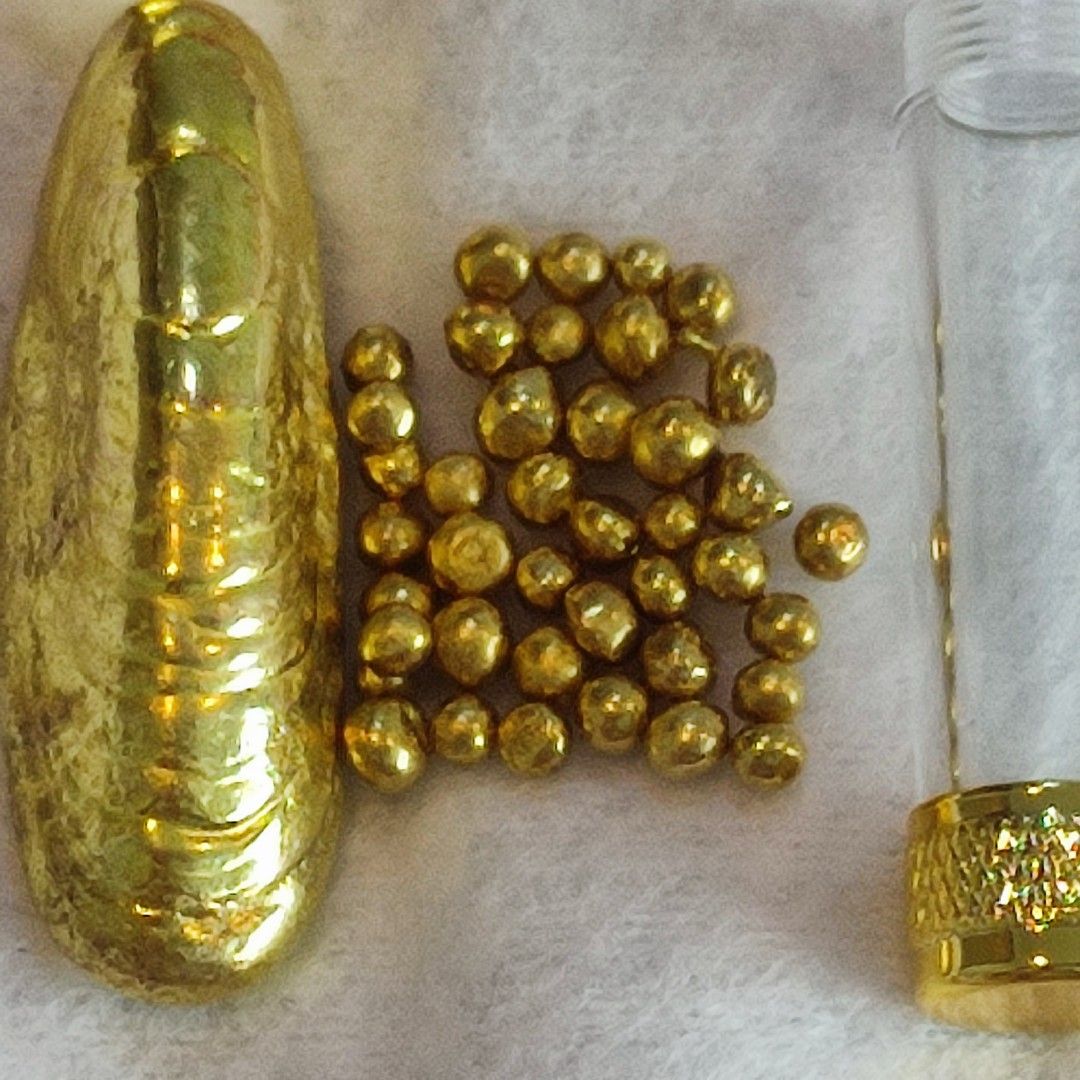 Real Thong PHRA Lai/Pure Gold LEKLAI Derived from Leklai Cave / Master ...