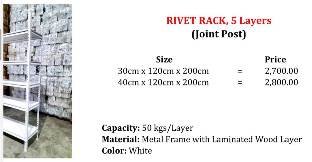RIVET RACKS, Furniture & Home Living, Furniture, Shelves, Cabinets ...
