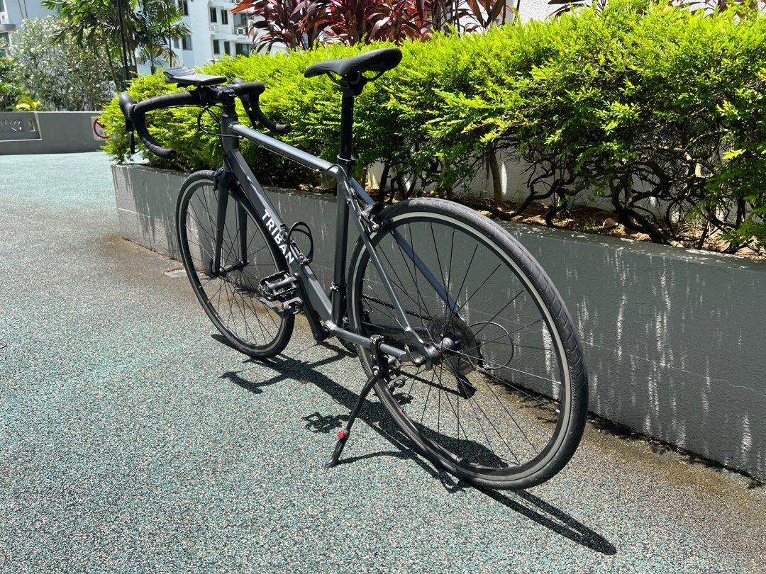 Road Bike Triban RC 120 8 speed - Grey, Sports Equipment, Bicycles ...