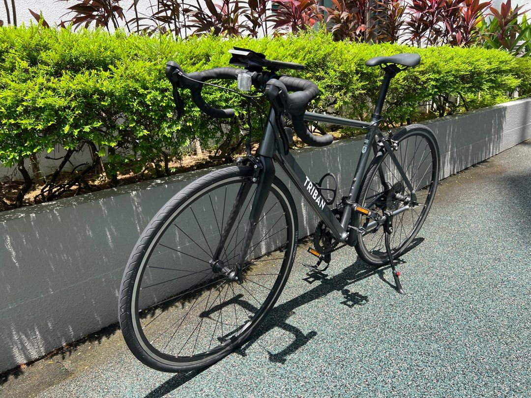 Road Bike Triban RC 120 8 speed - Grey, Sports Equipment, Bicycles ...