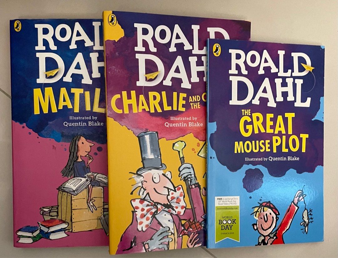 Road Dahl Matilda, Charlie and the chocolate factory and the great ...