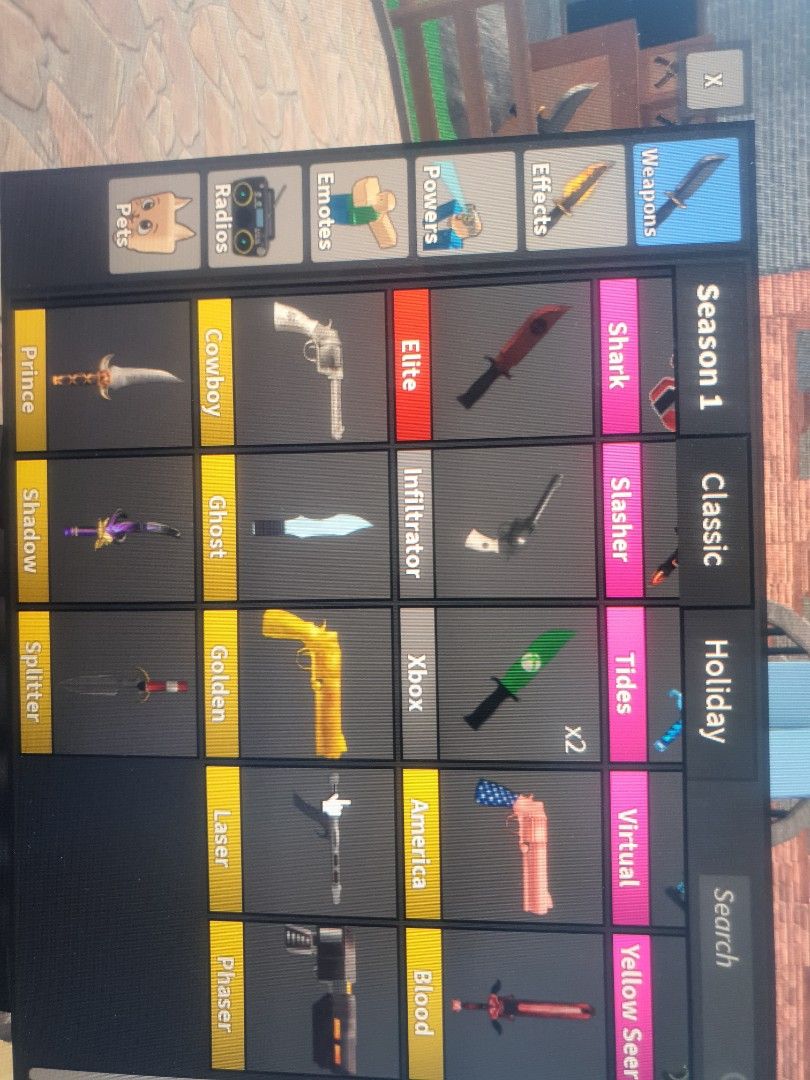 Roblox mm2 inventory, Video Gaming, Video Games, Others on Carousell